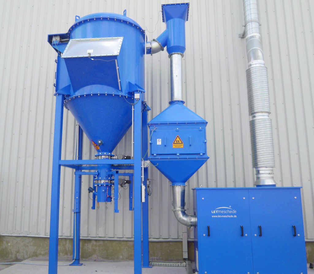 Aluminiumstaub sicher abscheiden - Absaugtechnik von LET®meschede